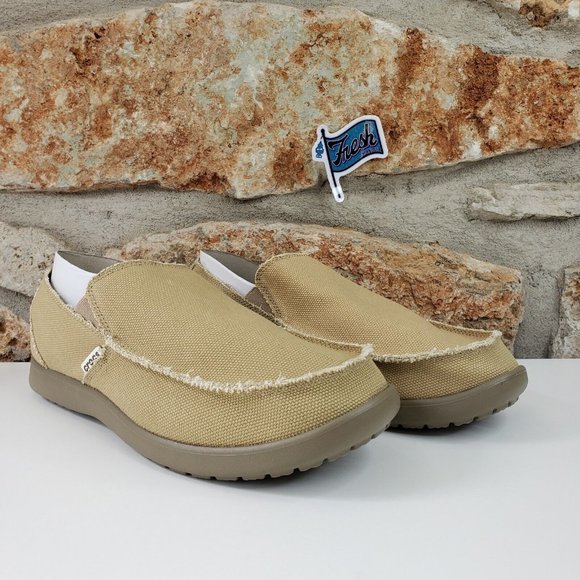 CROCS | Shoes | Crocs Santa Cruz Ruff Cut Loafers Men Size Slip On ...